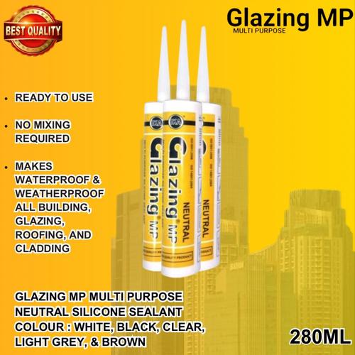 Jual Lem Kaca Silicone Sealant Glazing Netral Plus Warna Glossy/Kilap ...