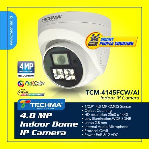 Jual TECHMA TCM-4145FCW/AI Camera Indoor IP 4.0MP Fullcolor + Audio ...