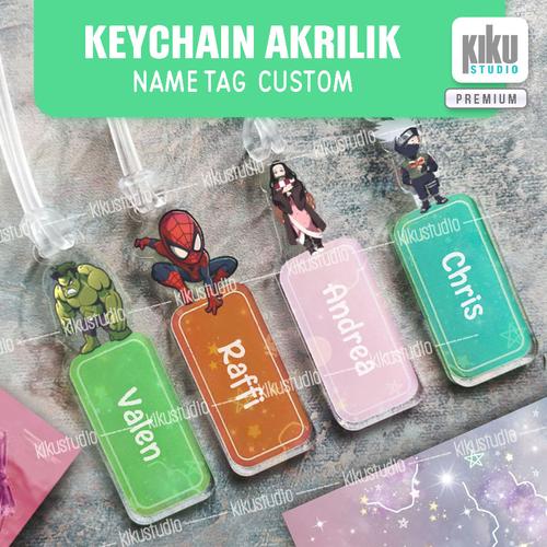 Jual Name Tag Anak Lucu bahan Akrilik | Bisa REQUEST Custom | Luggage ...