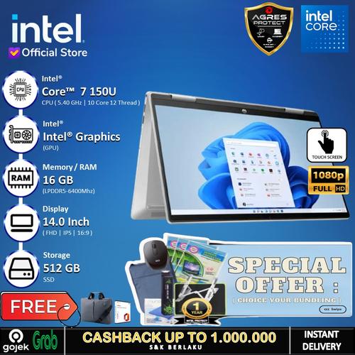 Promo HP Pavilion X360 14 EK2666TU - Core 7 150U 16GB 512GB 14.0 FHD ...