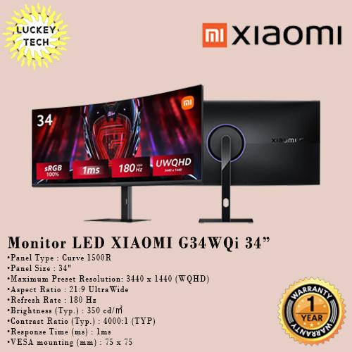 Jual Monitor LED Gaming XIAOMI G34WQi 34" - Jakarta Pusat - Luckey Tech ...