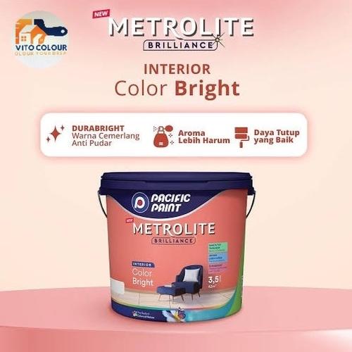Jual METROLITE BRILLIANCE color bright Qc0066 ivory yellow 3,5 liter ...