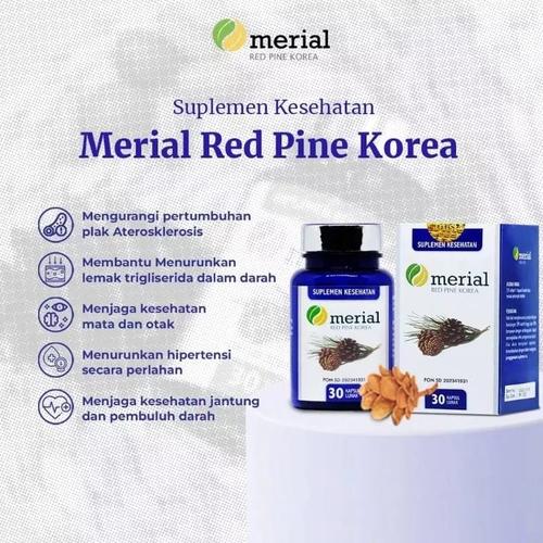 Jual Merial Red Pine Korea Original Obat Herbal Hipertensi / Kolesterol ...