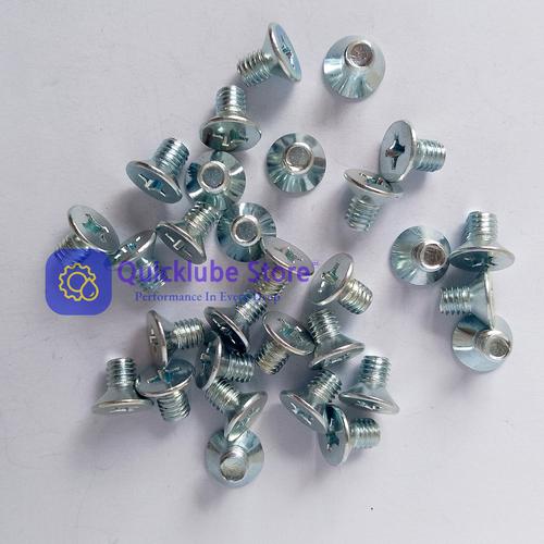 Jual Baut JF M6 x 10. Tipe JF. Baut Obeng Plus. Kepala Rata. Putih ...