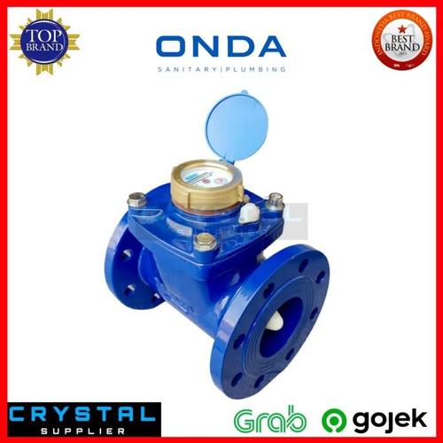 Jual WATER METER FLANGE ONDA 6" inch Kuningan / Meteran Flow Air PAM ...