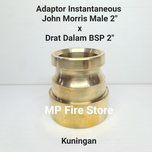Jual ADAPTOR PEMADAM DRAT DALAM BSP 2 in x INSTANTANEOUS JOHN MORRIS MALE 2 in FIRE ADAPTER ...