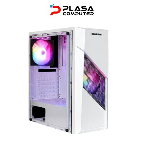 Jual Casing Case RGB Gaming NYK Nemesis T25 ELIXIR Hitam Putih Glass ...