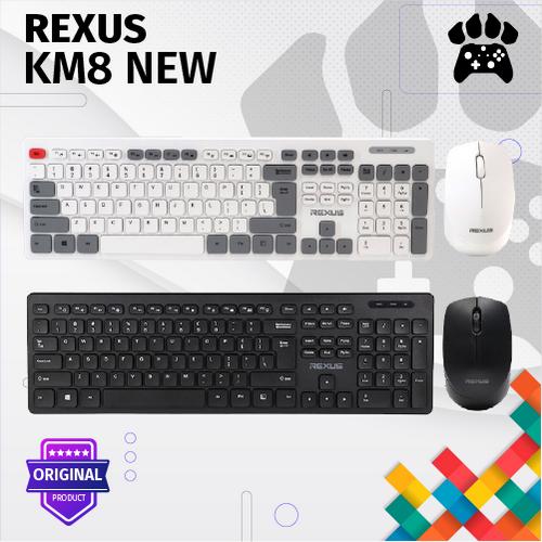 Jual Rexus KM8 New Keyboard Mouse Wireless Combo Rexus RX KM 8 - Hitam ...