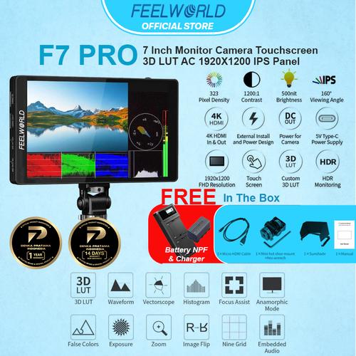 Promo Feelworld F7 PRO 7" 4K 3D LUT HDMI Monitor Cicil 0% 3x - Jakarta ...