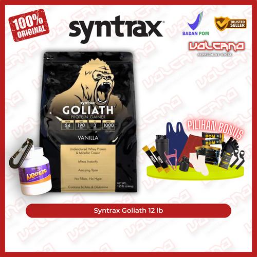 Jual SYNTRAX Goliath Protein Gainer 12 lb weight gain mass bulking lbs ...