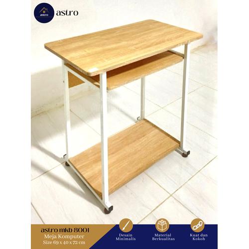Jual MEJA KOMPUTER KAKI BESI DILENGKAPI TEMPAT KEYBOARD MODEL MINIMALIS ...