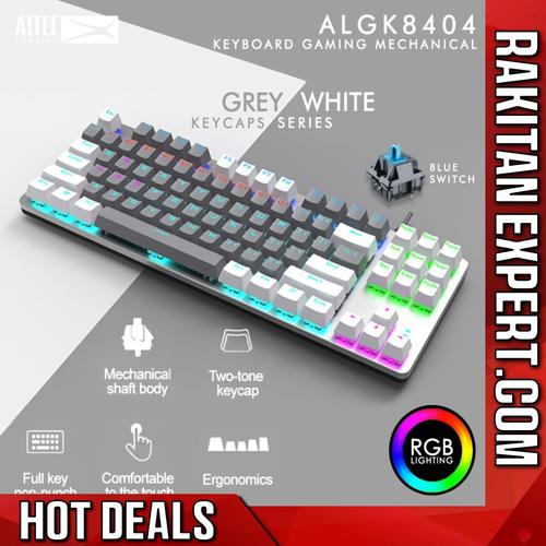 Promo Keyboard Gaming Mechanical TKL Altec Lansing ALGK-8404 HQ Grey ...