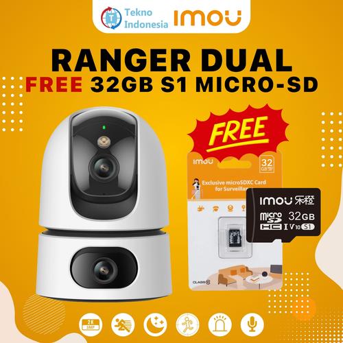 Jual IMOU Ranger Dual 6MP 3MP+3MP H.265 Wifi Dual lens PT Camera IP ...