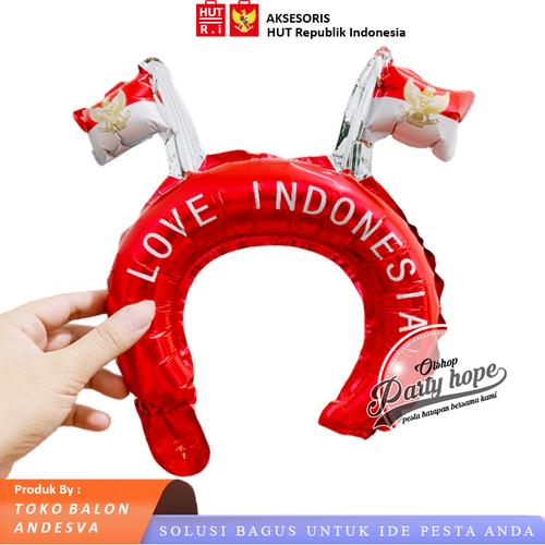 Jual Balon Bando Bendera Merah Putih Indonesia Garuda Glosi / Balon ...