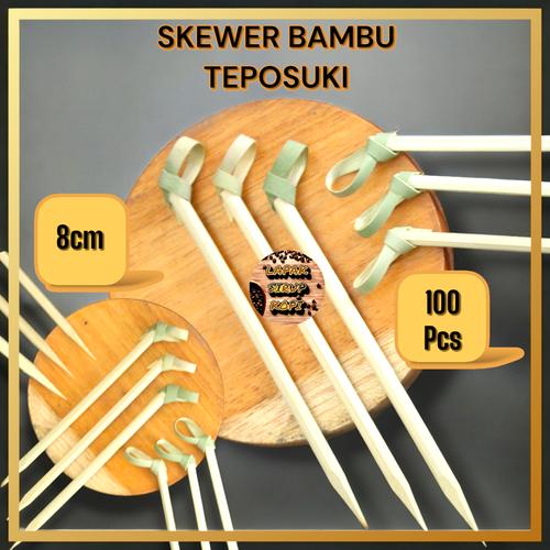 Jual Skewer bambu teposuki 8cm isi 100pcs - tusuk bambu cocktail - Kab ...