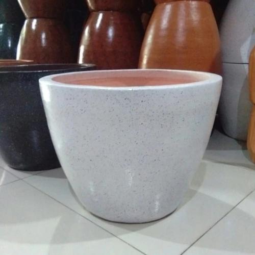 Jual Pot gerabah Pot tarakota diameter besar diameter 45 cm warna putih ...
