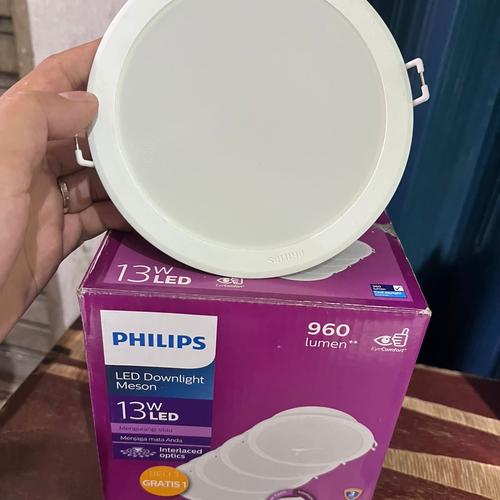 Jual 1 PACK LAMPU PHILIPS LED DOWNLIGHT MESON 13W LED 6500K 4PCS/LAMPU DOWNLIGHT LED PHILIPS ...