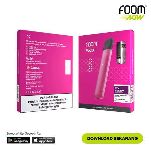 Promo FOOM POD X BUNDLING LIQUID (HOT PINK ICY BERRY 15ML) - Jakarta ...