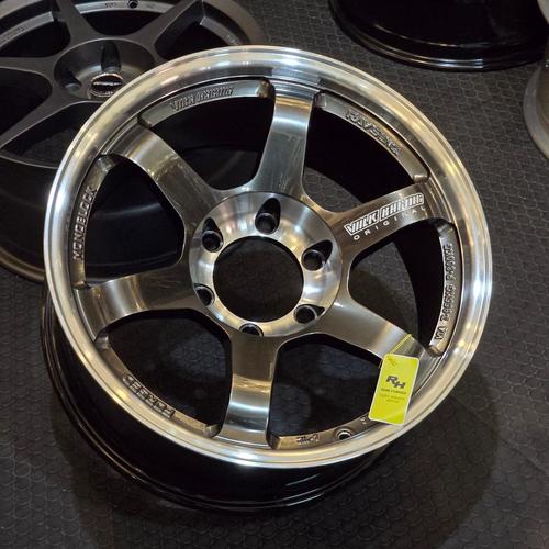 Jual velg racing ring 18 TE37 PROGRESSIVE FLOW FORMING velg mobil r18 fortuner pajero triton ...