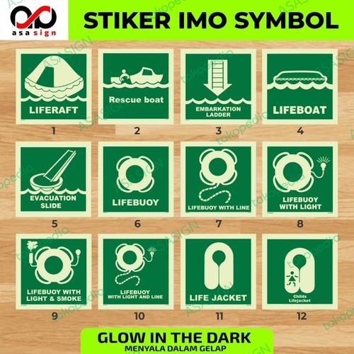 Jual STIKER SAFETY IMO SYMBOL KAPAL 15x15 | IMO SIGN GLOW IN THE DARK ...