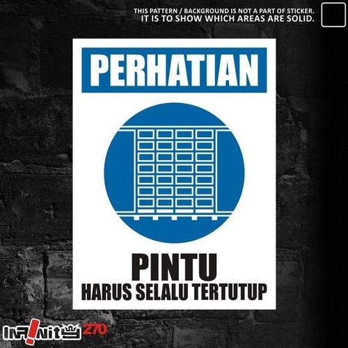 Jual x2 WSKIM-076 stiker safety sign sticker rambu keselamatan kerja K3 ...