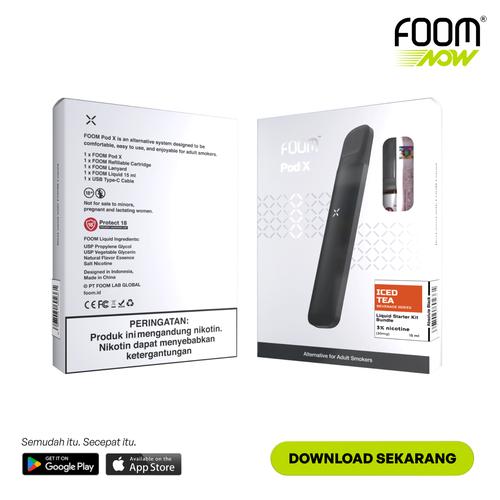 Jual FOOM POD X BUNDLING LIQUID (ABSOLUTE BLACK ICED TEA 15ML ...