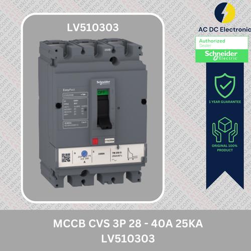 Promo Schneider Electric MCCB CVS100B 3 Pole 28-40 A 25kA LV510303 ...