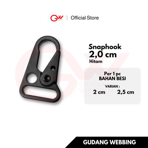Jual cantolan besi / pengait besi 2,0 cm / SNAPHOOK 2,0 CM ECERAN ...