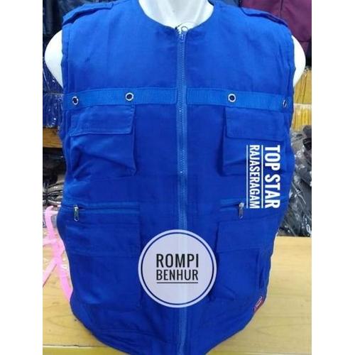 Jual Rompi Vest PDH Kerja Komunitas PDL Proyek Bordir Lapangan Safety ...
