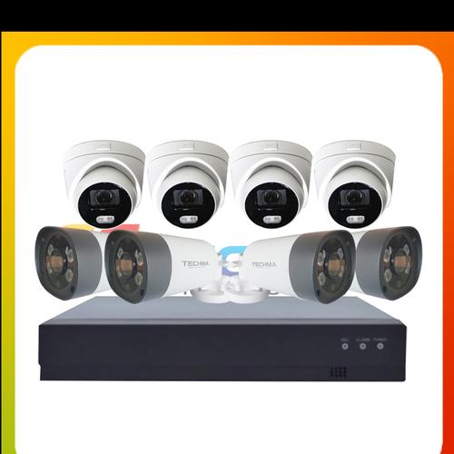 Jual PAKET CCTV TECHMA FULL COLOUR 8 CHANNEL 8 KAMERA 2MP 1080P - Kota ...