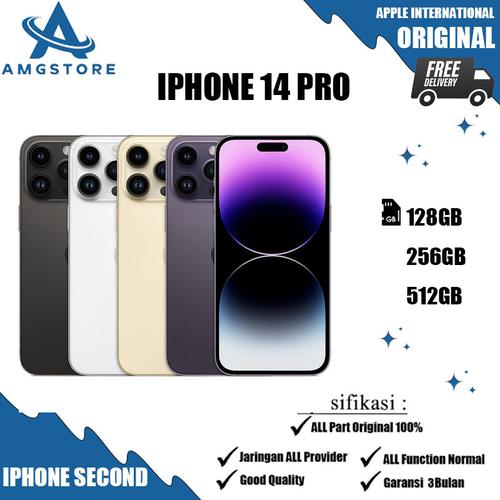 Jual IPHONE 14 Pro 128GB/256GB/512GB Second Fullset Mulus No Minus LCD ...