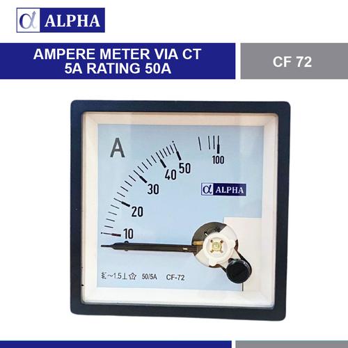 Jual CF 72 Ampere Meter Via CT .../5A Rating 50A Alpha - Jakarta Pusat ...