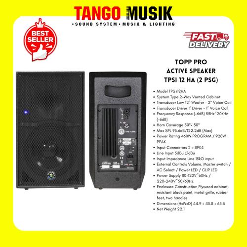 Jual TOPP PRO ACTIVE SPEAKER TPSI 12 HA ORIGINAL / Speaker Aktif 12 Inch Topp Pro / Active ...