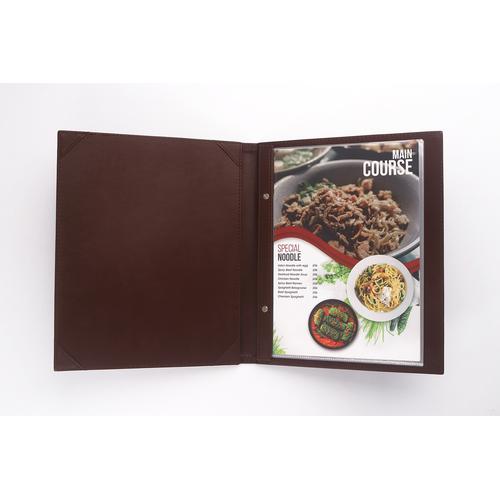 Promo Buku menu kulit Restoran/Cafe/Hotel - Model jepit baut isi ...