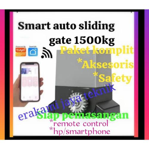 Jual SMART AUTO GATE 1500 kg PINTU REMOTE OTOMATIS APLIKASI HP ANDROID ...