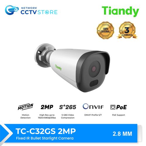 Jual TIANDY TC-C32GS 2MP Fixed Starlight IR Bullet Camera - Jakarta ...
