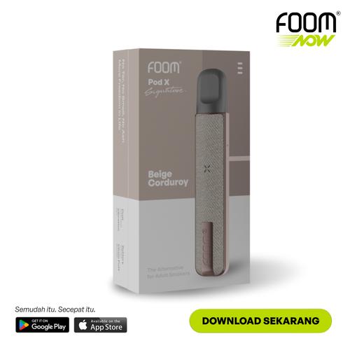 Jual Device Pod X Signature FOOM - Beige Corduroy - Jakarta Selatan ...