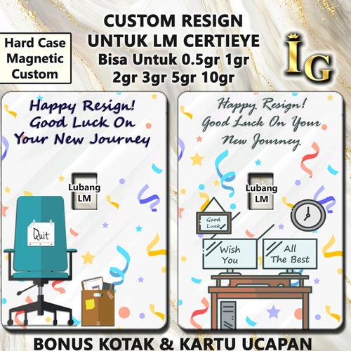 Promo iG Custom Happy Resign Untuk LM Logam Mulia Emas 0.5gr 1gr 2gr ...