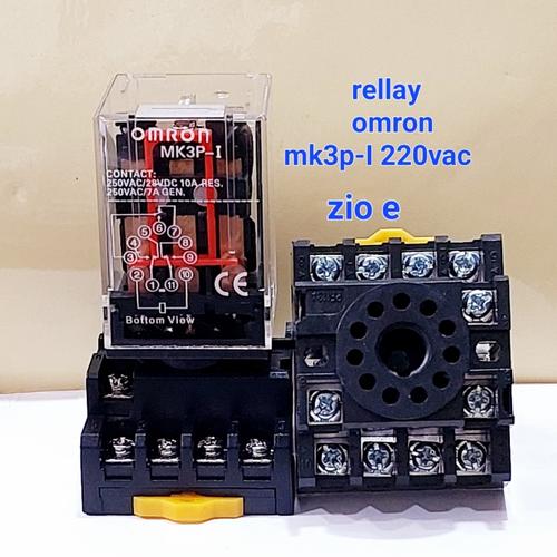 Jual relay mk3p-I 220vac omron dilengkapi socket 11kaki 10a - Jakarta ...