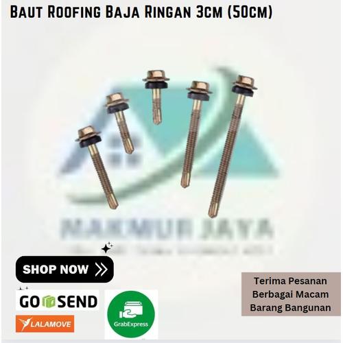Jual Baut Roofing Baja Ringan 3cm (50cm) - Jakarta Barat - Makmur Jaya ...