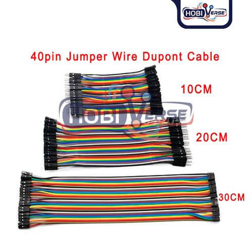 Jual Kabel Jumper 40 PCS 10CM 20CM 30CM Male Female Dupont 10 20 30 ...
