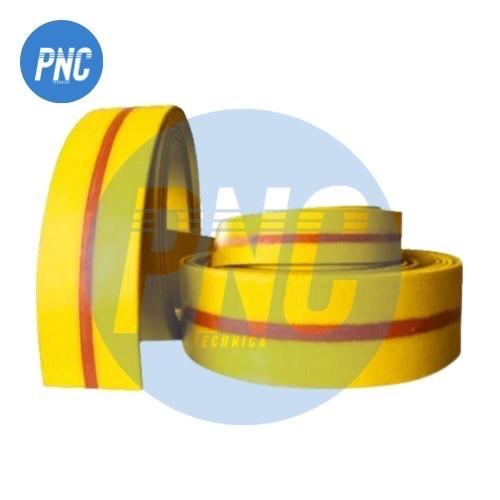 Jual Kanvas Conveyor Kuning Strip Merah 4" x 4 ply | Tali Ban Mesin ...