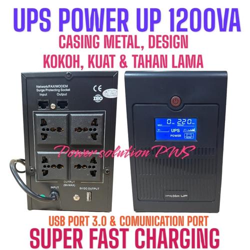 Jual Ups power up 1200Va + Stabilizer Ups 1200Va lcd display Murah ...