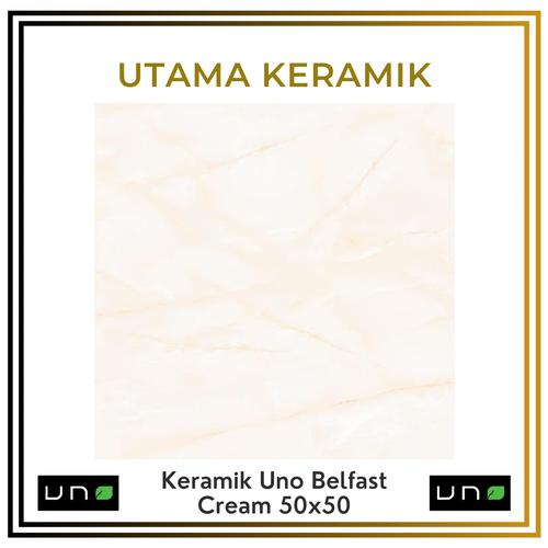 Jual Keramik uno 50x50 belfast cream kw 1 - keramik lantai cream motif ...