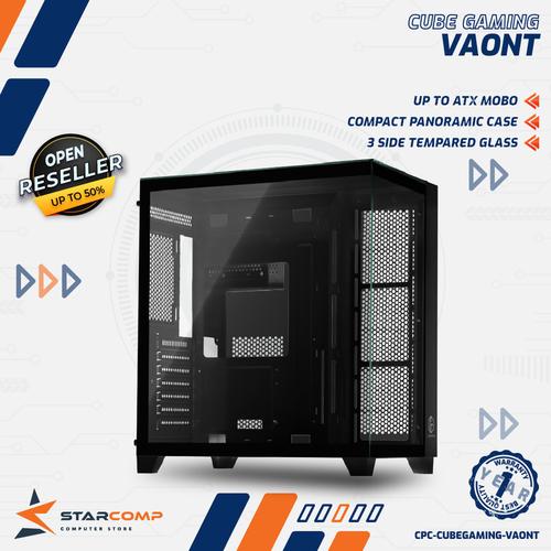Promo Cube Gaming Vaont ATX Panoramic Gaming Case CubeGaming - Putih Cicil 0% 3x - Kota ...