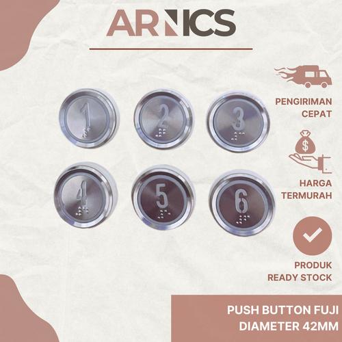Jual Push Button Fuji Diameter 42mm /Elevator Push Button/Push Button ...