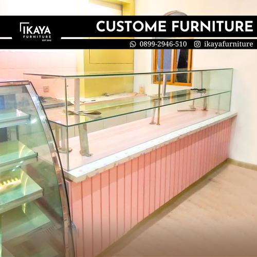 Jual Meja etalase kaca finishing duco mewah / etalase display kaca ...