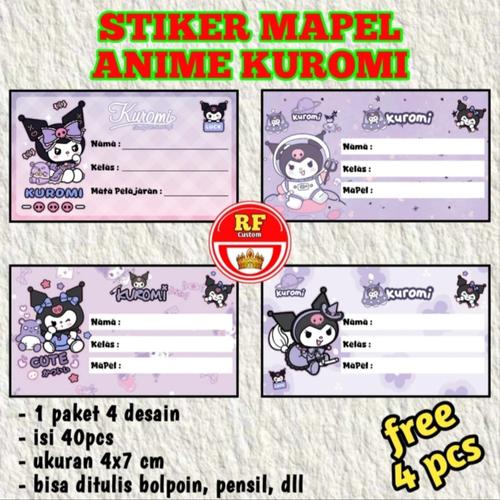 Jual (free sticker) 40 PCS STIKER LABEL NAMA BUKU SEKOLAH MATA ...