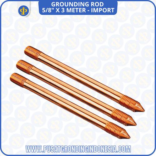 Jual Grounding Rod 5/8" x 3 Meter Bonded / As grounding Besi Lapis ...