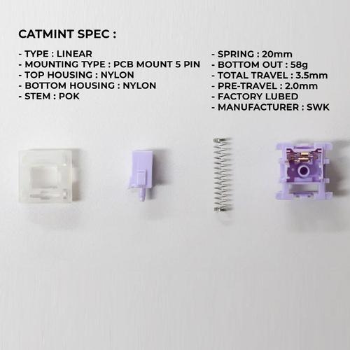 Jual EKSOTIS SWK Catmint ar Switch Mechanical Keyboard - Jakarta Barat ...
